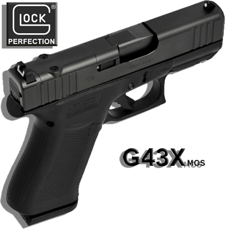 Glock G43X MOS 9mm 2/10R Optic Ready Handgun NEW PX4350201FRMOS - Semi ...