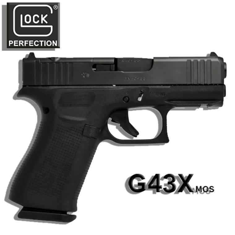 Glock G43X MOS 9mm 2/10R Optic Ready Handgun NEW PX4350201FRMOS - Semi ...