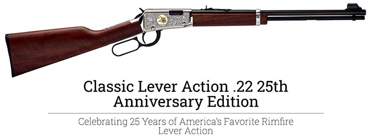 Henry 25th Anniversary Lever 22LR Engraved/Gold/Walnut Rifle NEW H001 ...