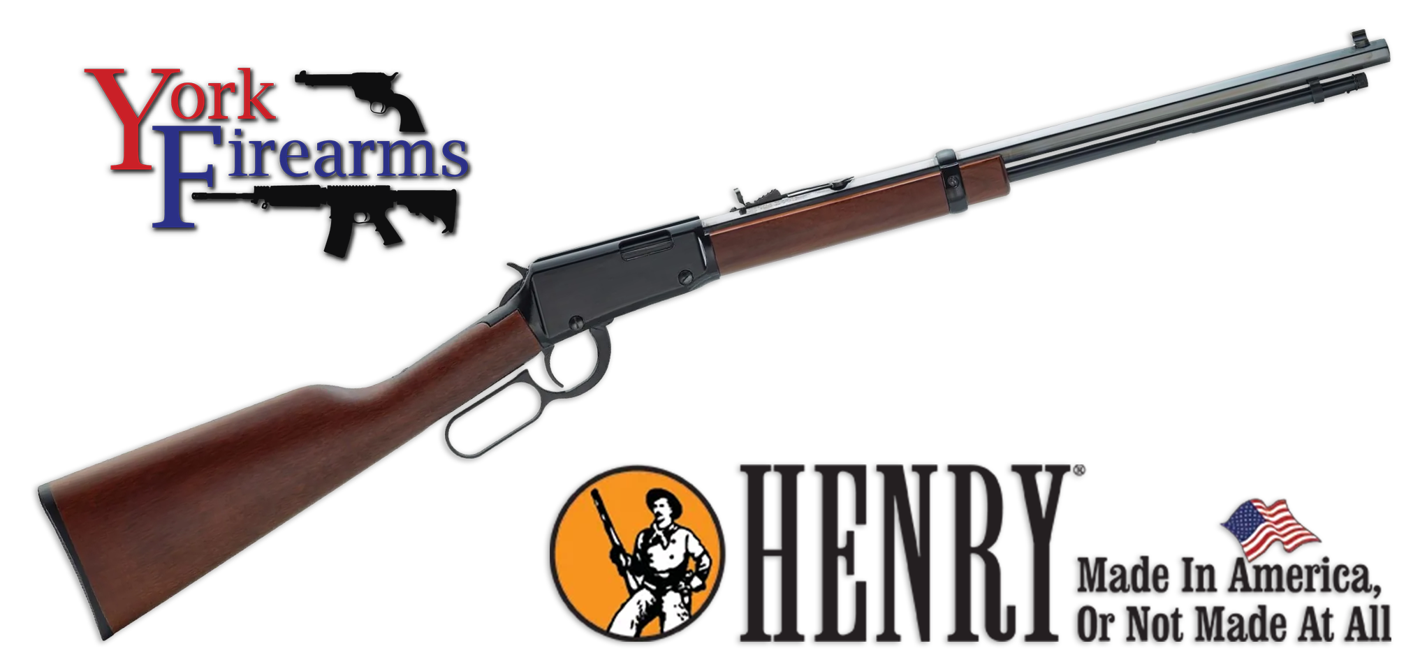 Henry Lever Action Octagon Frontier 22LR/S/L 20" Rifle NEW H001T ...