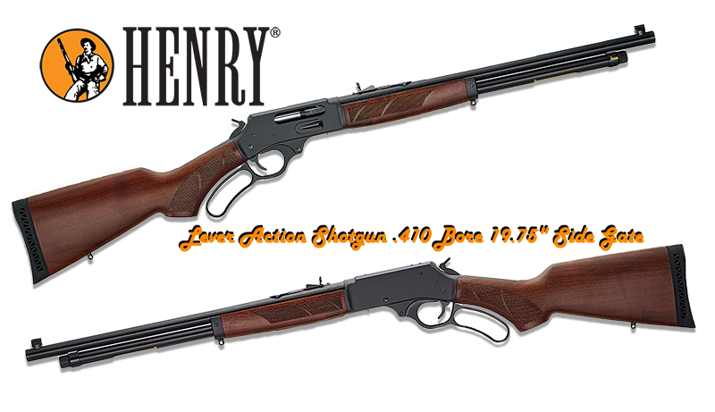 Henry Lever Action Side Gate .410 bore 19.75" Shotgun NEW H018G-410R ...