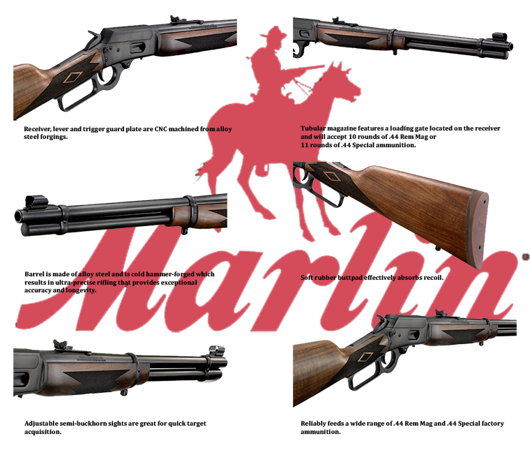 Marlin / Ruger 1894 Classic Walnut Stock 44Mag/Spl 20" NEW 70401 ...