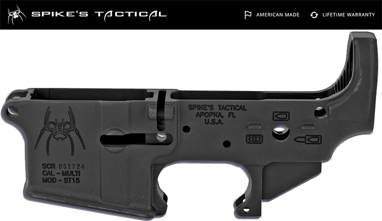 Spikes Tactical Spider AR15 Stripped Lower Receiver NEW STLS019 - AR15 ...
