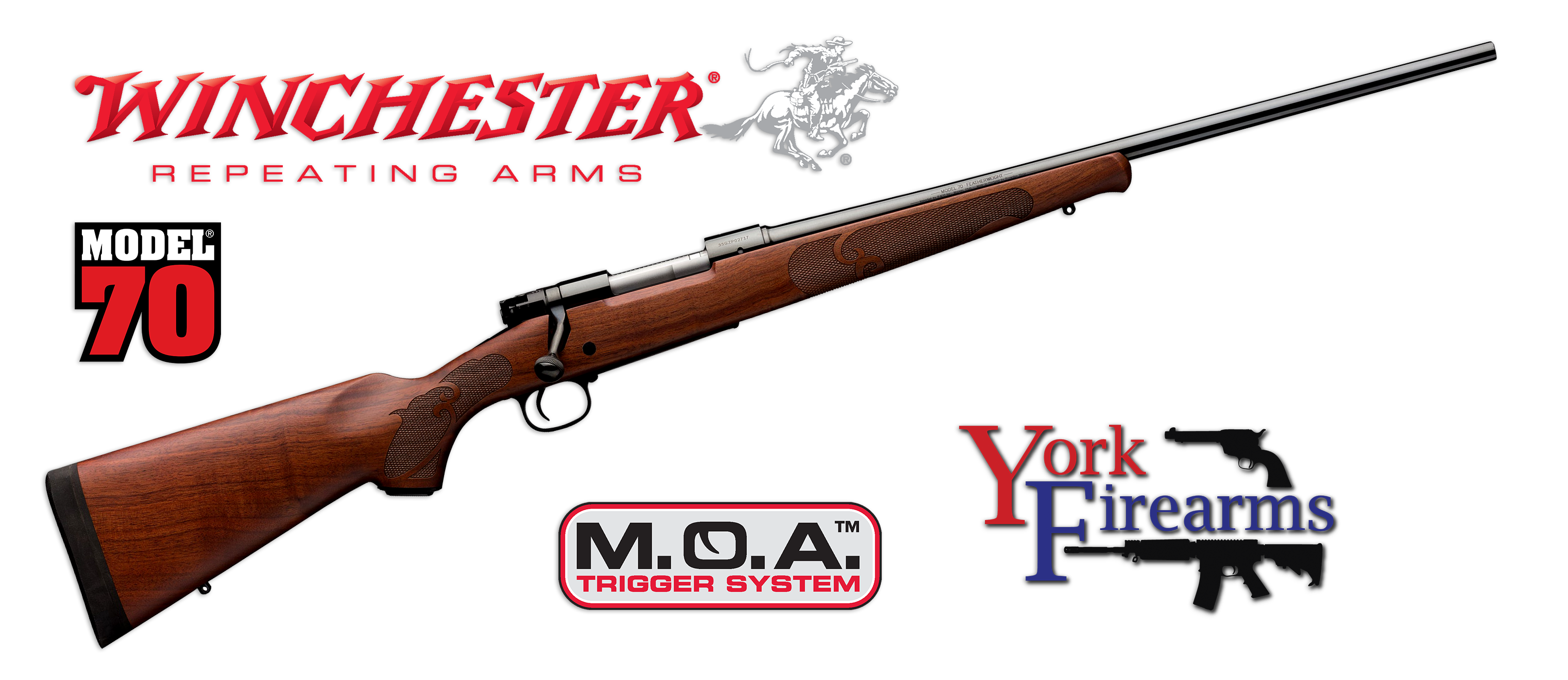 Winchester 70 Featherweight 308WIN Walnut Bolt Action Rifle NEW ...